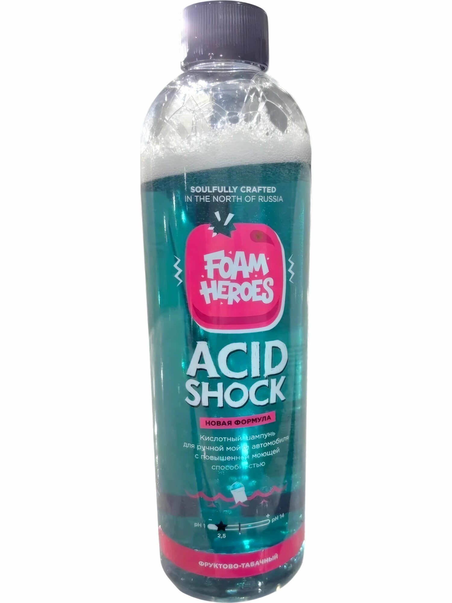 Шампунь для ручной мойки автомобиля кислотный Acid Shock, 500мл