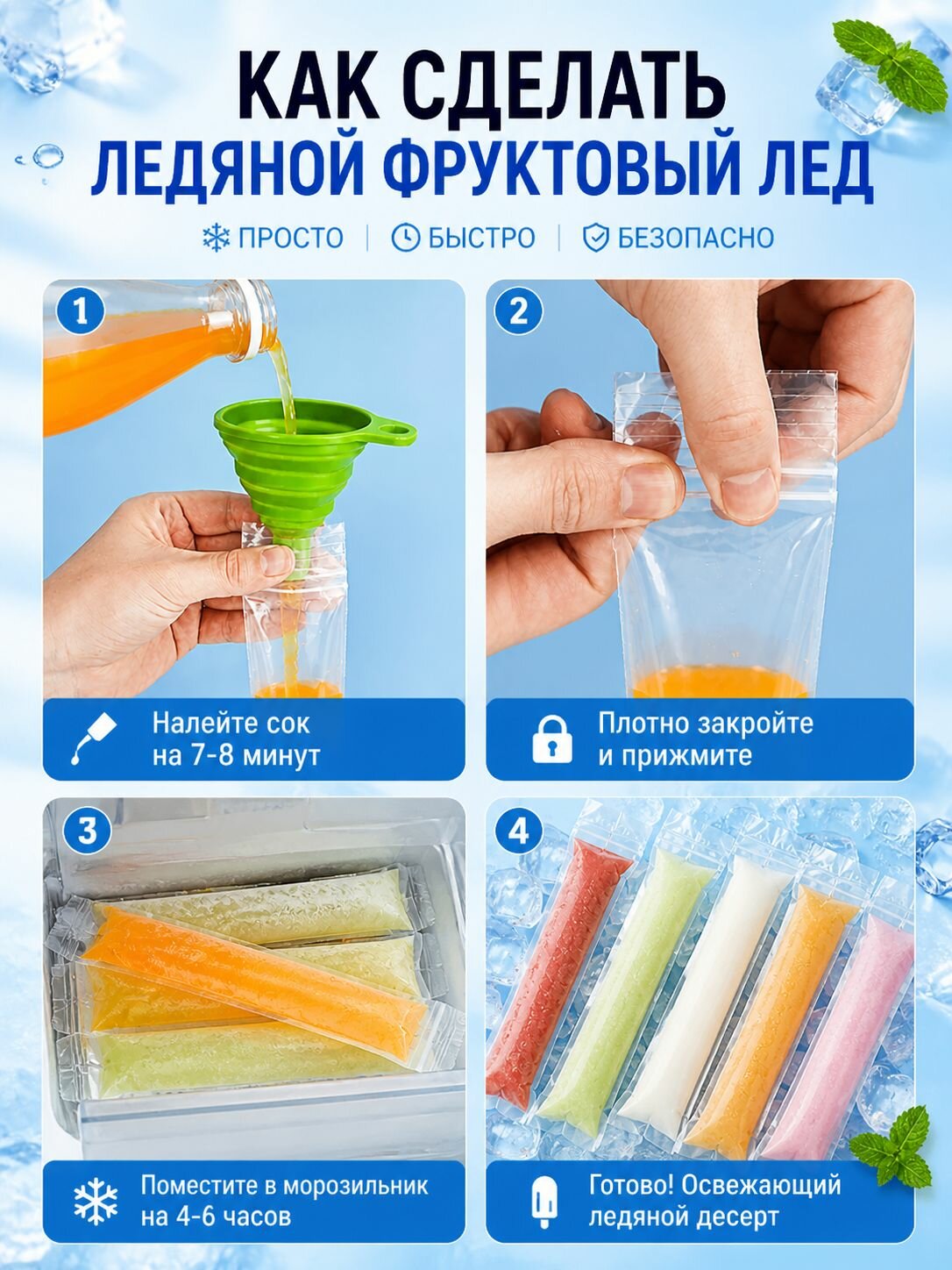 Форма для льда, 50 шт — фото 1