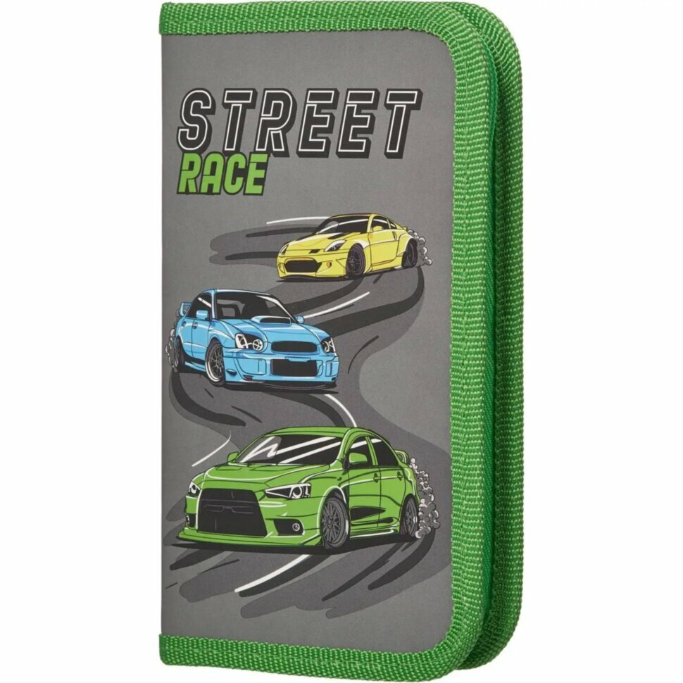 Пенал Комус Класс Street race 1 отд, ламинат, софт тач, 190x110 мм, ПКК 03-6, 1368963