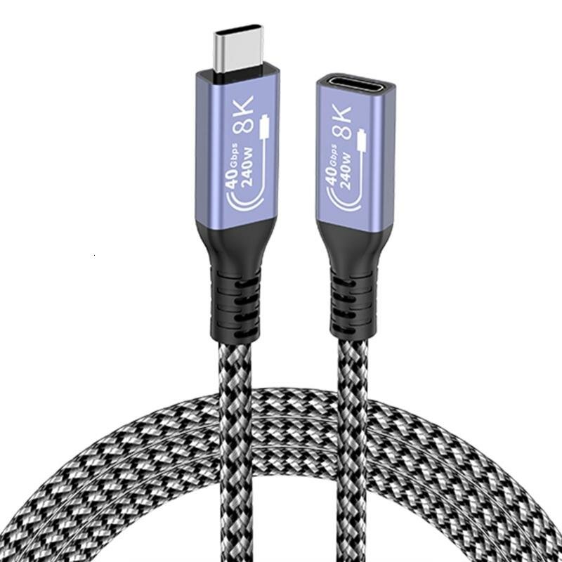USB-C удлинительный кабель, 1m - Прямая голова