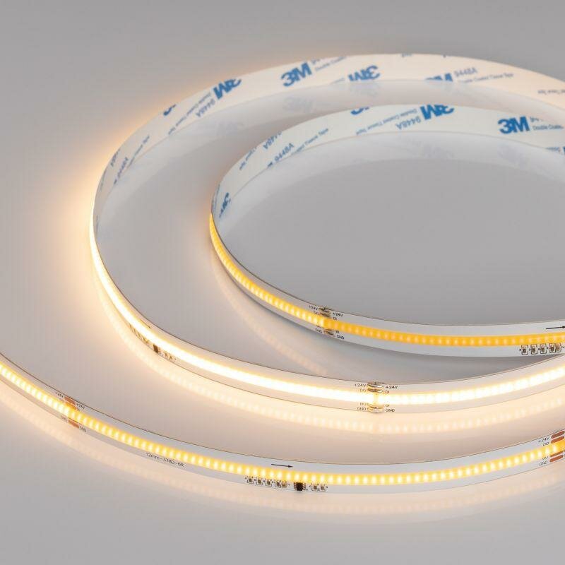 Лента светодиодная SPI-COB-X378-12mm 24V Warm 2700К-PX63-BPT 7Вт/м IP20 бегущий огонь (уп.5м) Arlight 041737