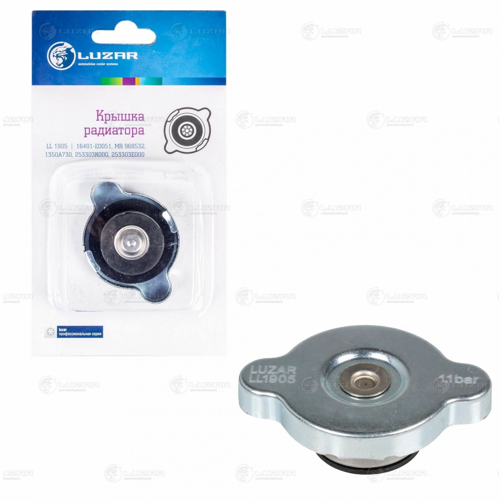 Крышка пробка радиатора для а м Toyota Nissan Mazda Hyundai Kia 1.1 bar большой клапан LUZAR LL 1905