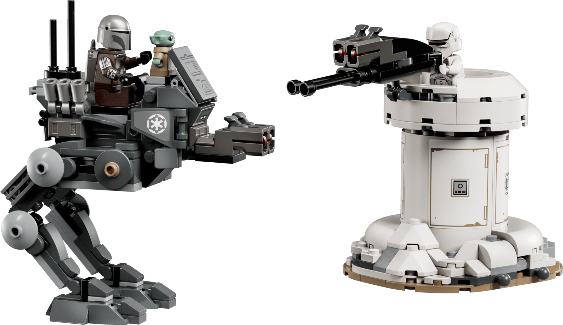Конструктор LEGO Star Wars 75444 Атака AT-RT, белый/черый, 297 дет. — фото 1