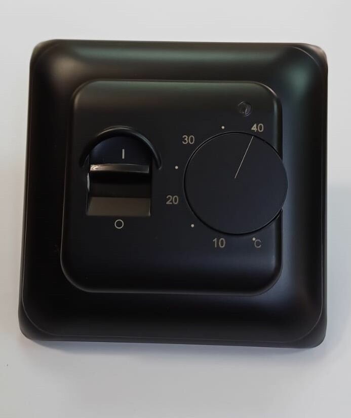 Терморегулятор механический RTC 70.26 (black) 16А черный с датчиком пола
