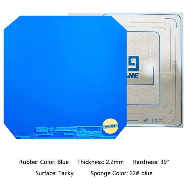 Резина для настольного тенниса DHS Hurricane 9, Blue, 2.2mm, 39°