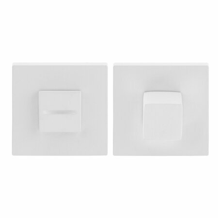 Завертка дверная Code Deco WC-3016-WM Slim белый матовый, 51х51х6 мм