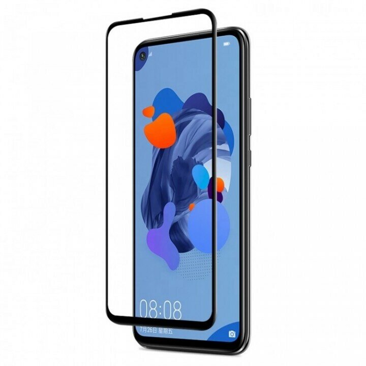 Защитное стекло "Полное покрытие" для Huawei Nova 5i / P20 lite 2019 / хуавей нова 5ай П20 Лайт Черное