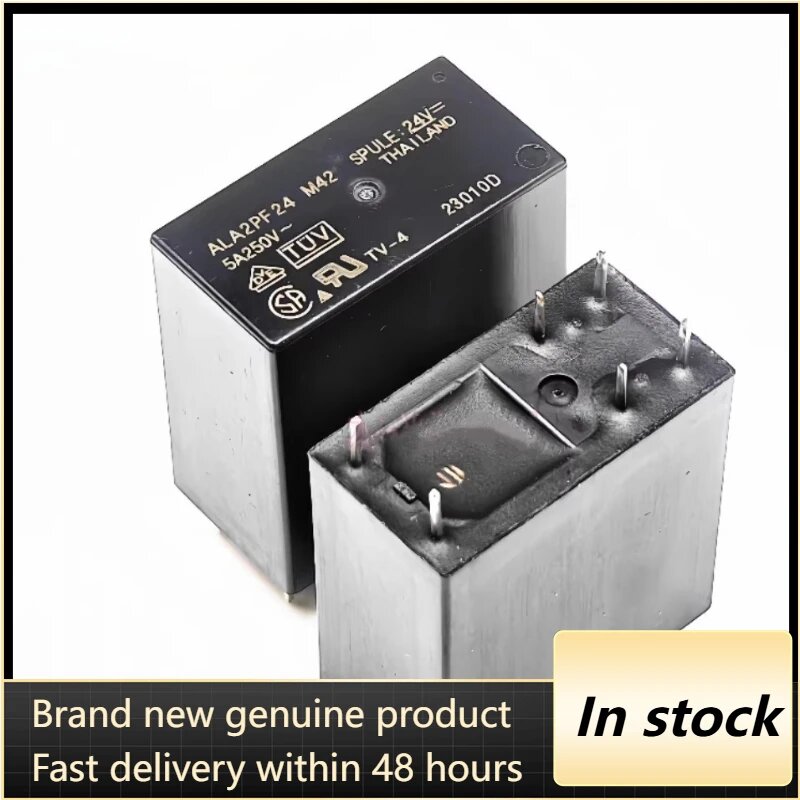 Электромагнитное реле ALA2PF24 24VDC 6pins 5A 250VAC
