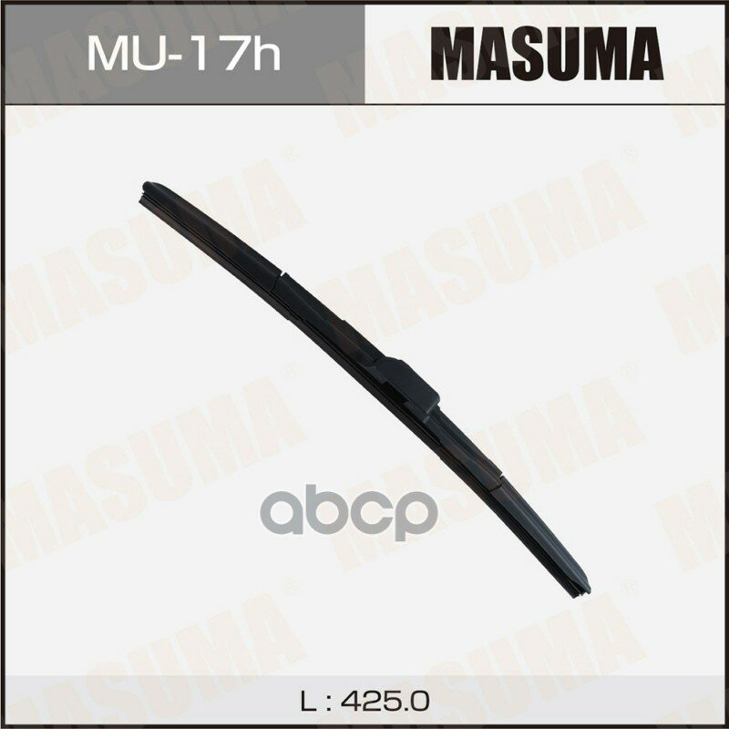Дворник MASUMA 17' гибридный, крюк (425мм) боковое крепление (1/10/50) Masuma арт. MU17H