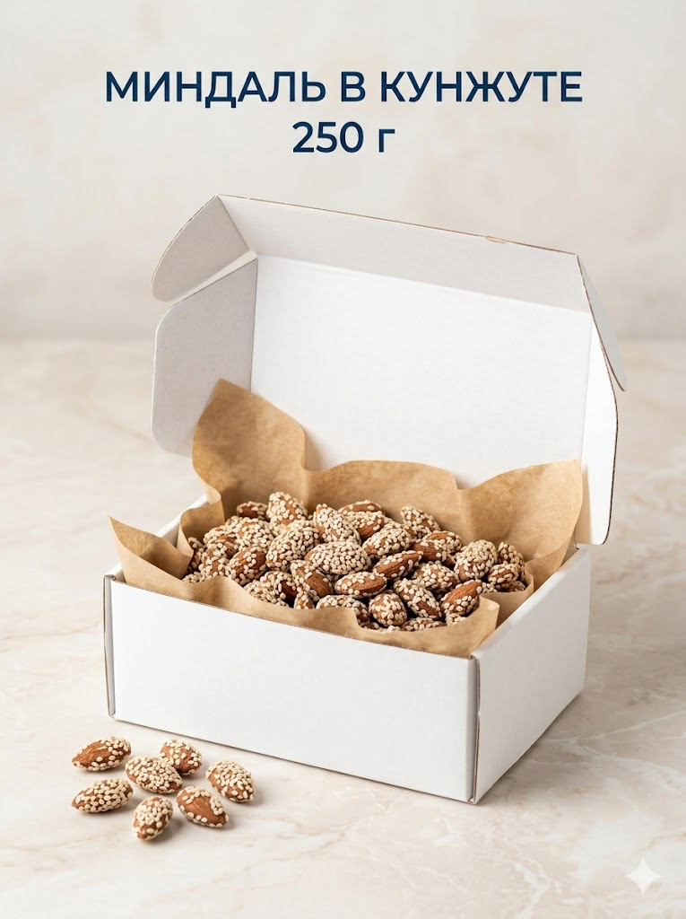 Миндаль в кунжуте сладкий, 250 г