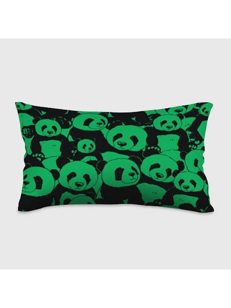 Panda green pattern Подушка
