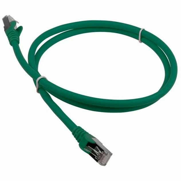 Патч корд LANMASTER LSZH SFTP кат.6A, 1.0 м, зеленый (LAN-PC45/S6A-1.0-GN)