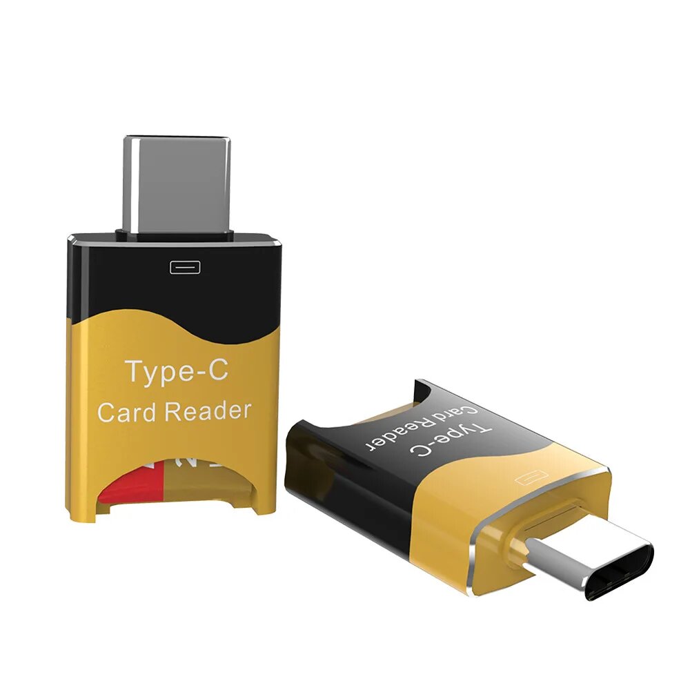 Мини-кардридер Type-C Для Micro SD/TF, OTG-устройство Для Быстрого Чтения Карт Памяти Для Мобильных Телефонов Samsung, Xiaomi