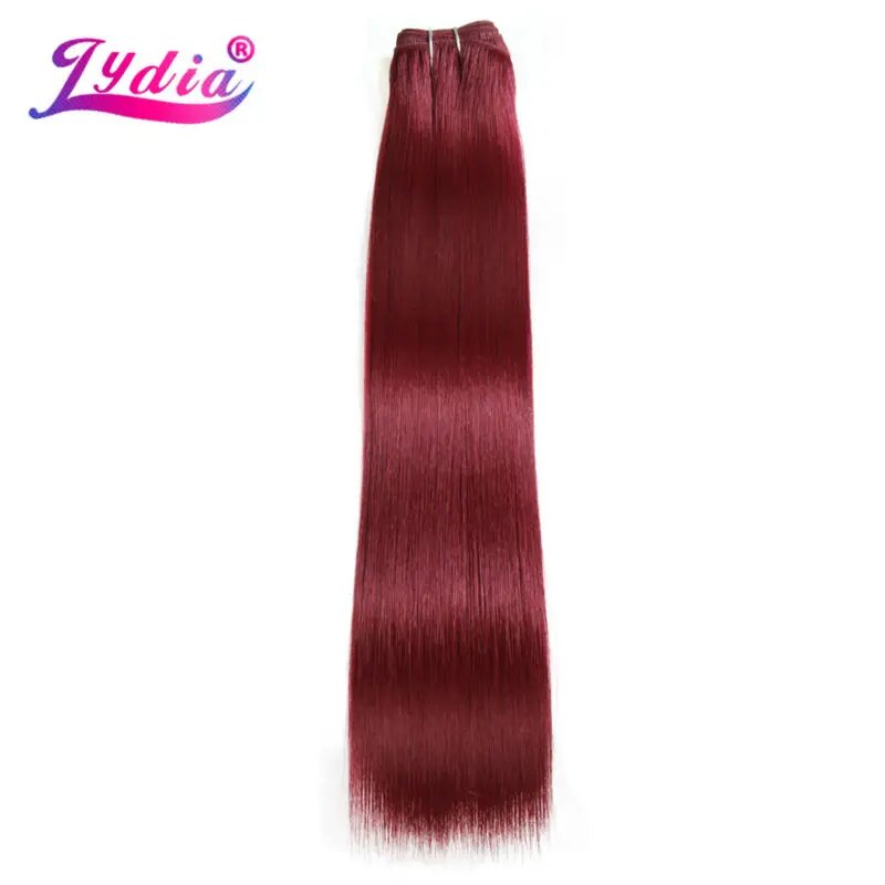 Lydia Futura Yaki прямые волосы для наращивания 10-26 дюймов бордовые 20 дюймов, # 4