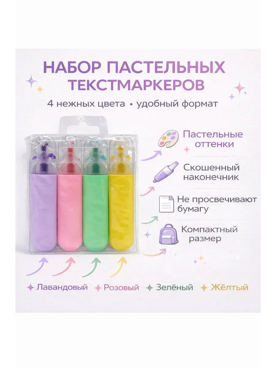Набор маркеров 4 цвета
