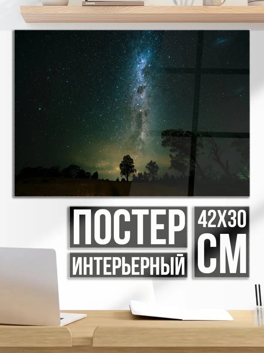 Плакат постер Млечный путь