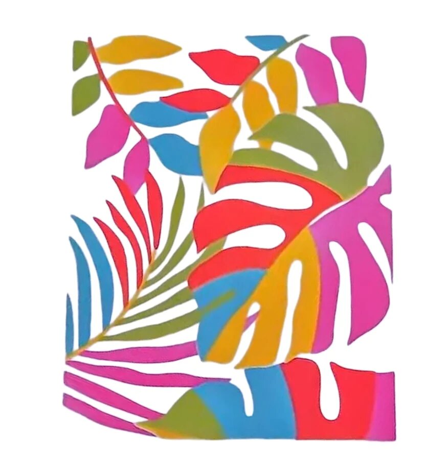 Вырубные штампы Tropical Leaves V3101-stencil