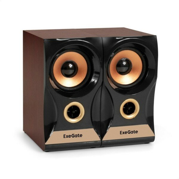Колонки ExeGate 2.0 Maestro SPS-590 (Активная, питание 220В, 2х3Вт, 30-18000Гц, цвет темное дерево, Color Box)