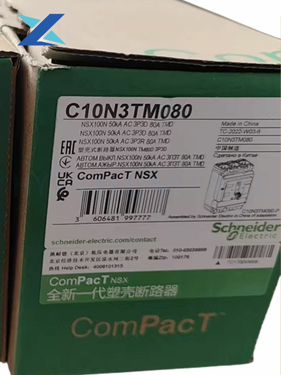 Новый автоматический выключатель NSX100N TMD 80 3P3D F C10N3TM080