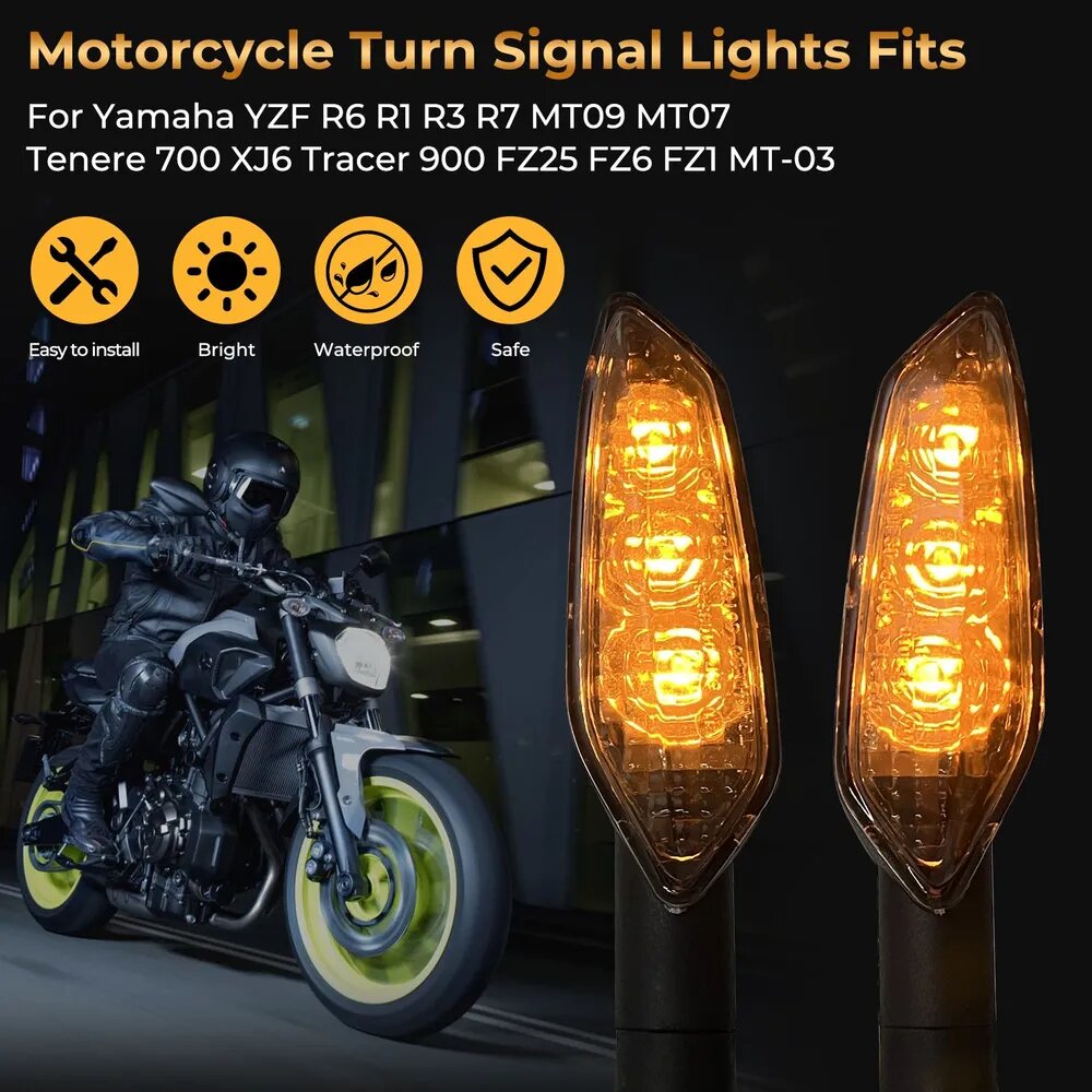 Поворотники для Yamaha YZF R15 R25 R125 MT25 MT03 MT15 MT07 MT09 MT10 XJ6 FZ6