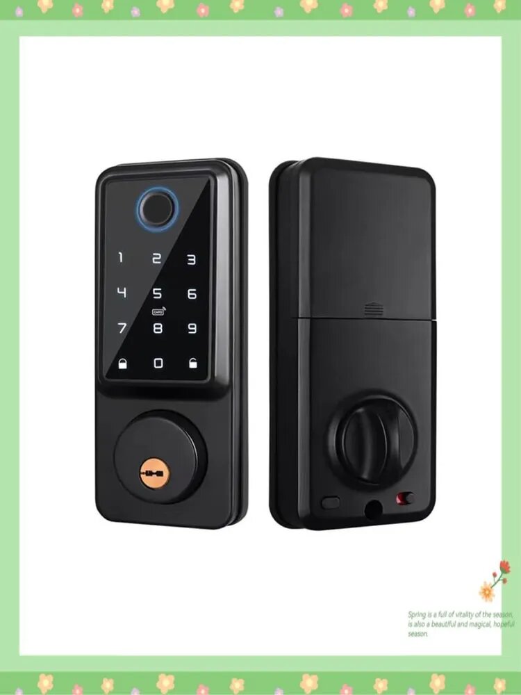 M2TTlock Auto Smart Deadbolt Lock С Дистанционным Управлением, Цифровым Кодом И Датчиком Двери A