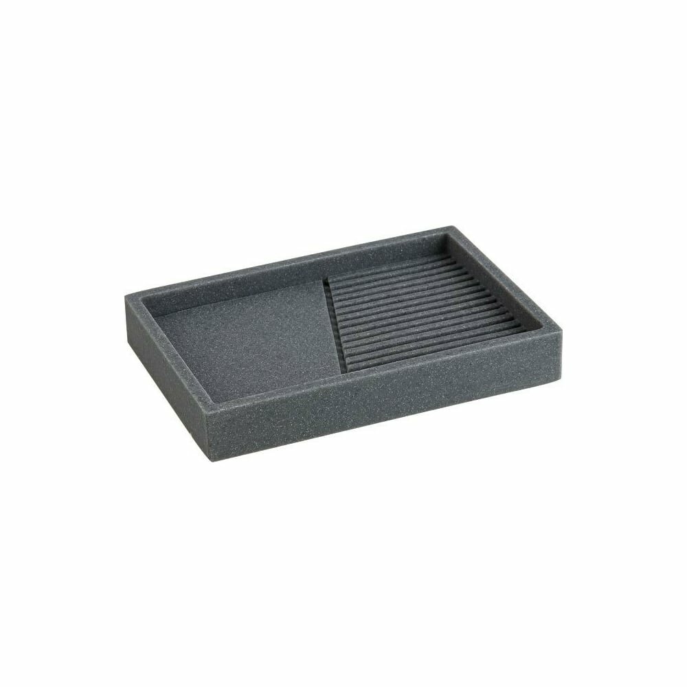 Мыльница PERFECTO LINEA Element серая 35-618400 ЦГ-0185486124