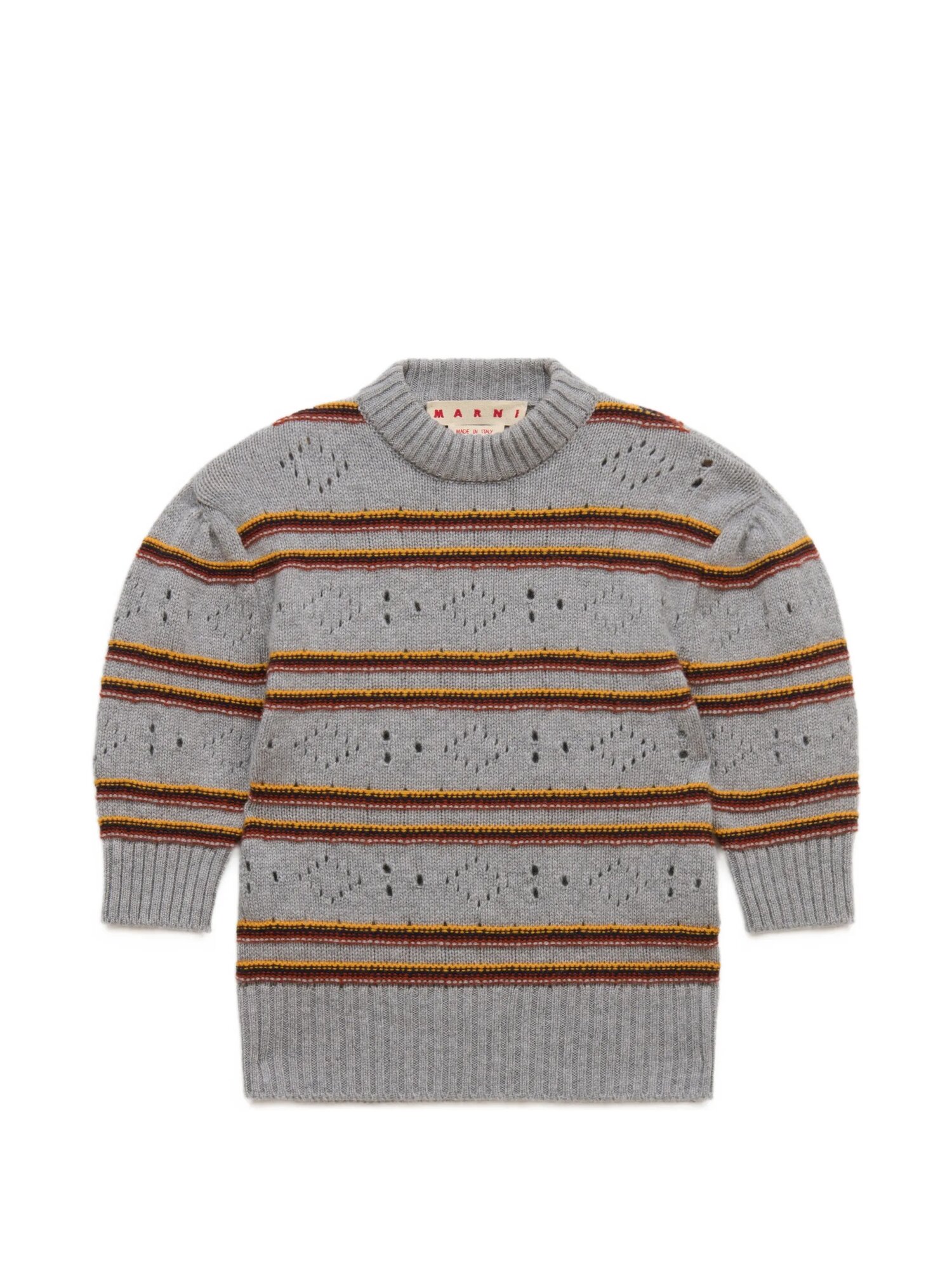 Джемпер Grey cashmere jumper with openwork-knit