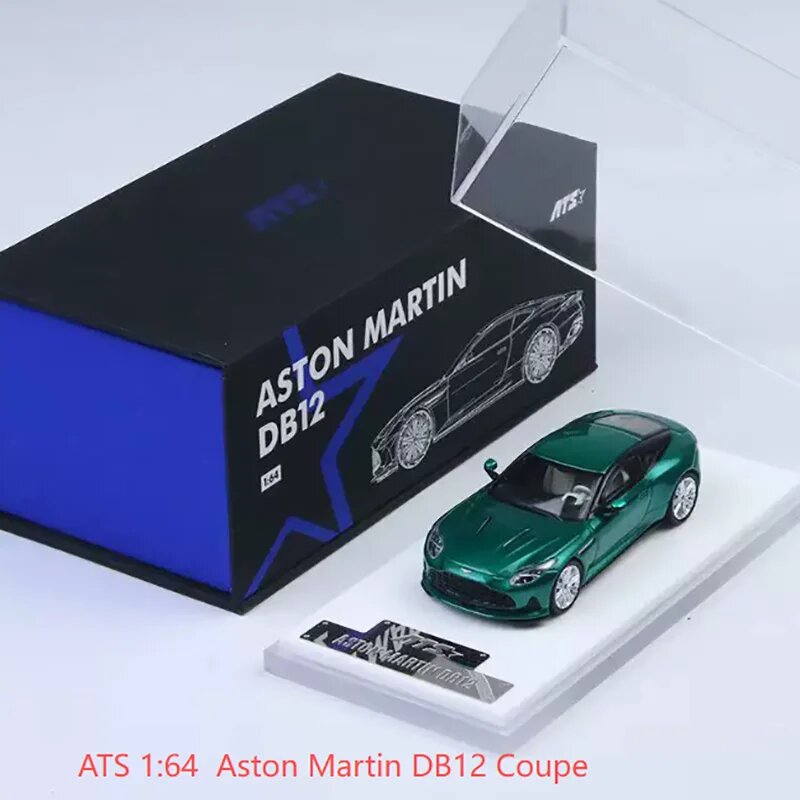 Модель автомобиля MASSDI DB12 Coupe 1:64 металлик-зеленый
