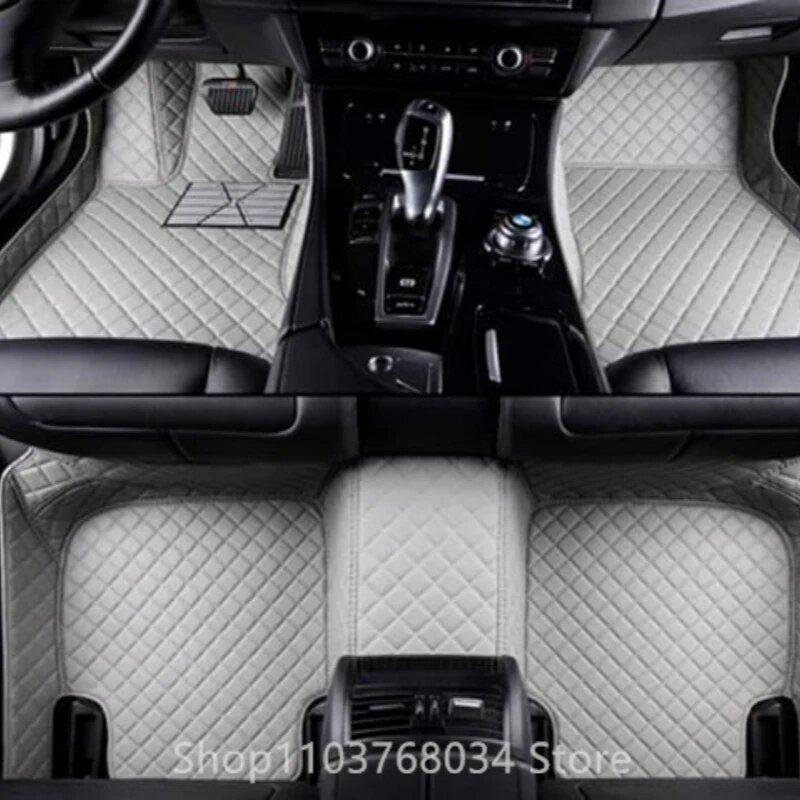 Белые 3D коврики в салон Hyundai Elantra CN7 2020-2026, леворульные