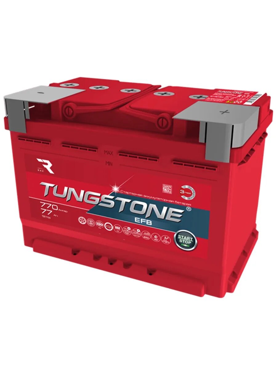 Аккумулятор TUNGSTONE EFB77R 12V 77Ач обр. пол.