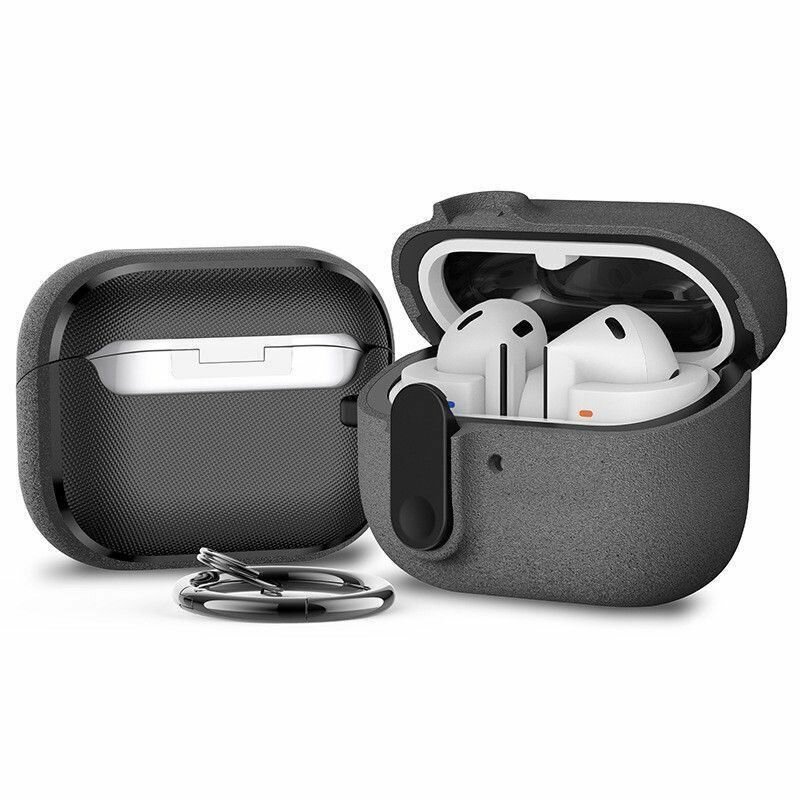 Чехол Samsung Galaxy Buds 3 Pro с двойной защитой и магнитным замком, Ударопрочный чехол Hard Soft Case с брелоком для ключей для нового корпуса Samsung Galaxy Buds 3 поколения (ANC) с шумоподавлением
