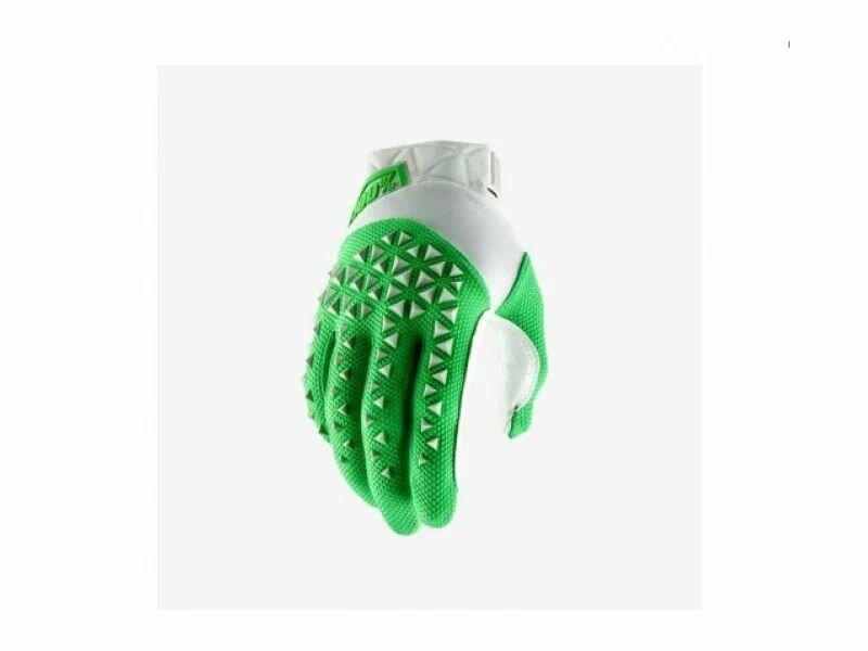 Мотоперчатки кроссовые 100% Airmatic Glove, цвет зеленый, размер S