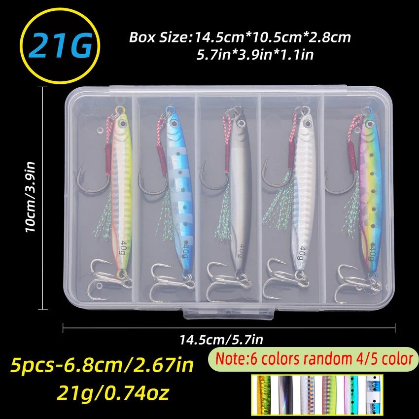 Приманки Aorace 5 шт, 21G, цвет 21G