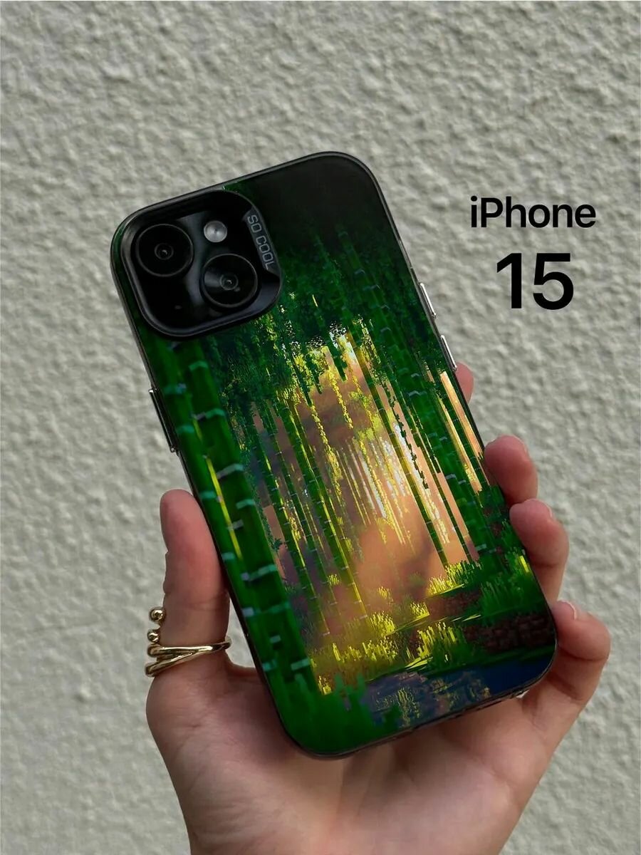 Чехол на Iphone 15 minecraft