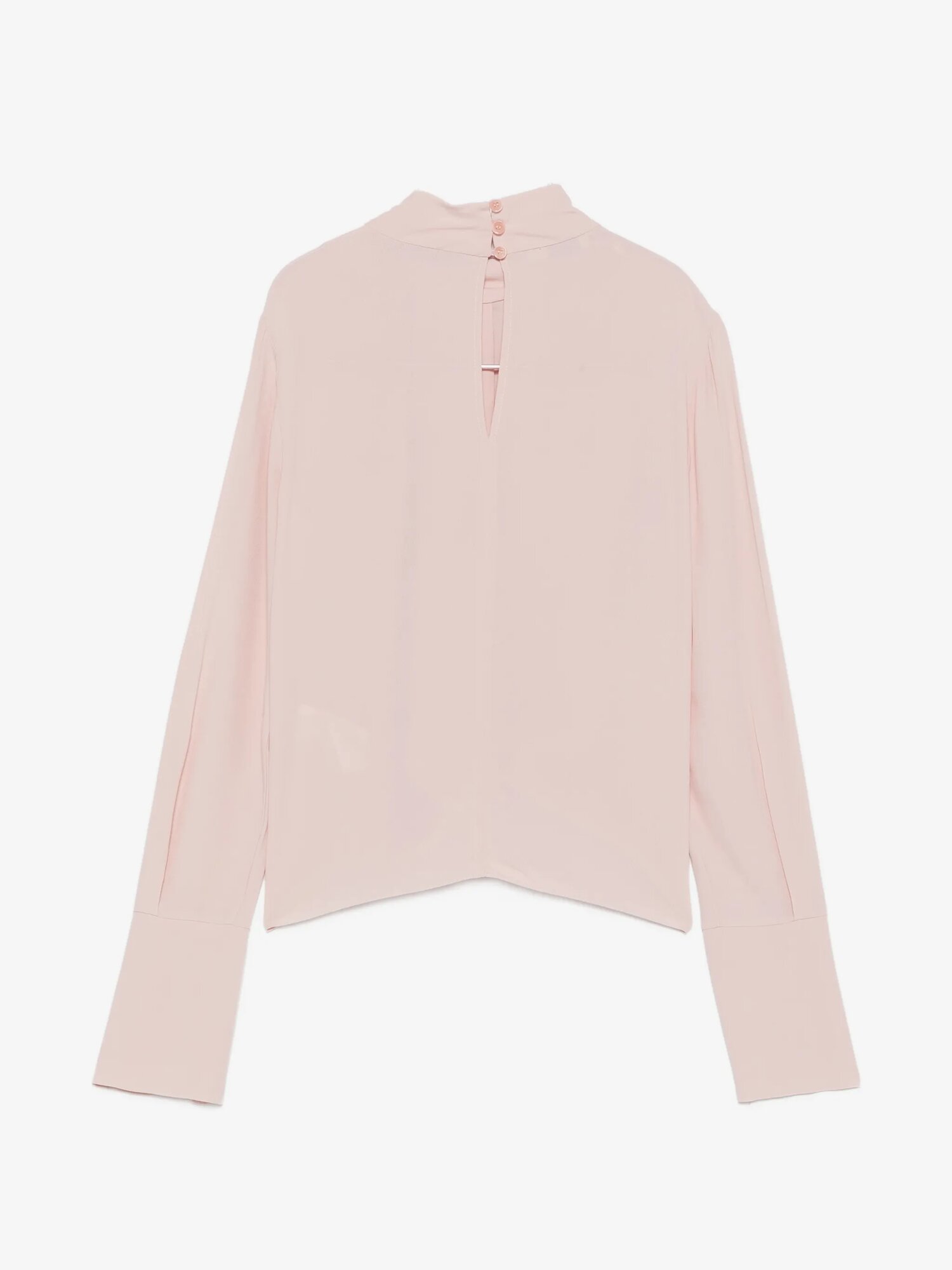 Блуза PATRIZIA PEPE Draped long-sleeve blouse, размер 42 — фото 1