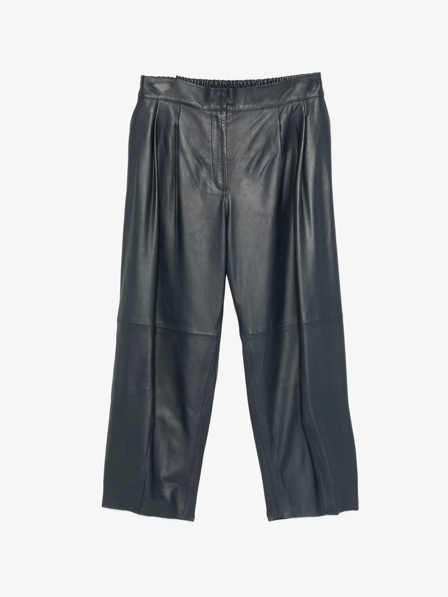 Брюки Pleated leather trousers