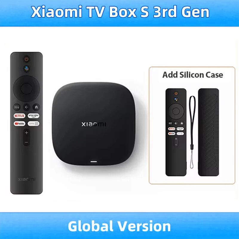 Xiaomi Mi TV Box S 2nd Gen 4K Google TV 2ГБ 8ГБ Черный, Box 3rd N BlackCover