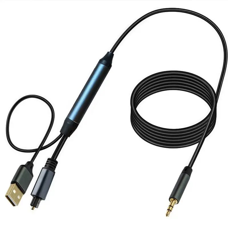 AXONUS Кабель-переходник TOSLINK+USB в DC3,5 мм 1,8 м