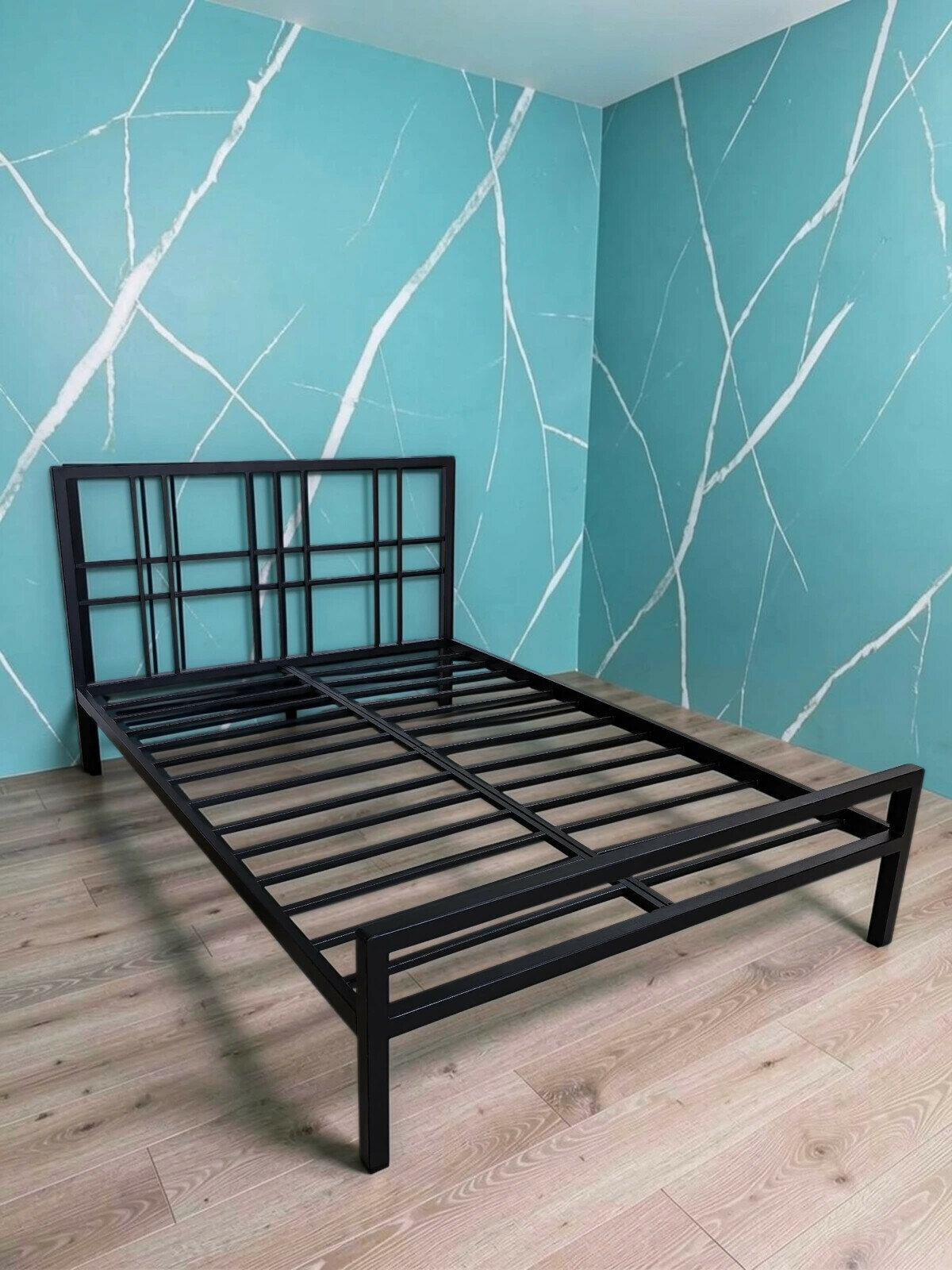 Кровать LOFT Mebel "Эмили", металл, кованая, ортопедическая, 160x190х100/26 см