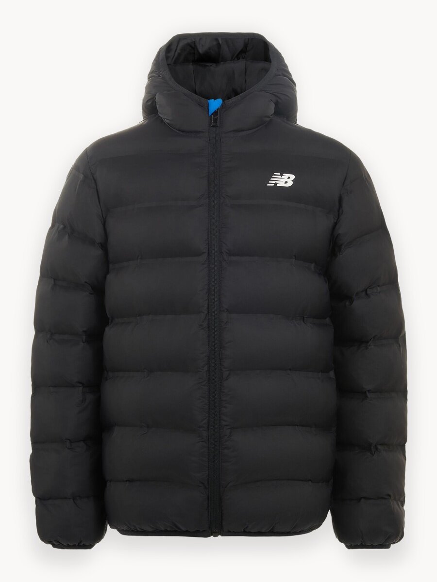 Пуховик New Balance, размер 10 лет, черный