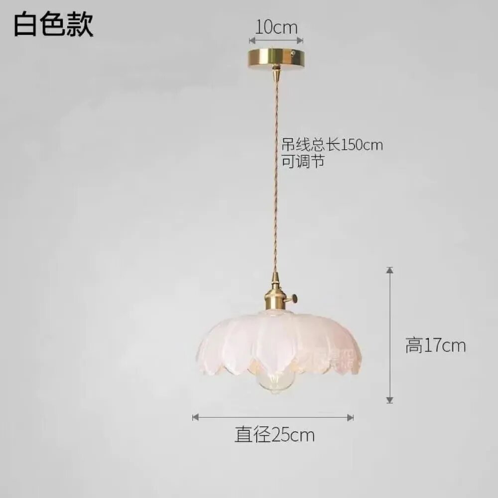 Люстра Lulu store E27, 12 Вт, стеклянная, белый, регулировка по высоте, IP20, Китай — фото 1