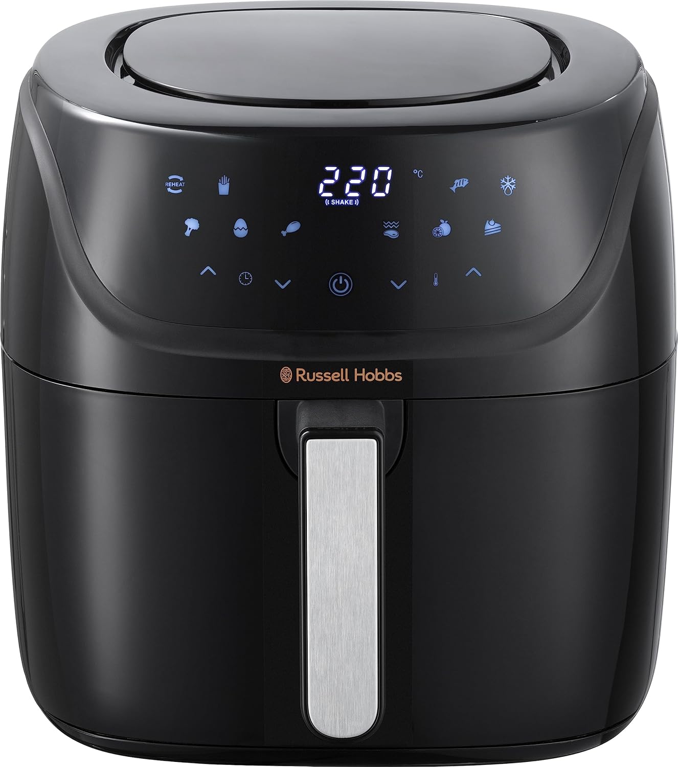Аэрофритюрница Russell Hobbs Fat Free Frye 8L, 1800 Вт, 7 режимов приготовления, 10 программ Rapid Air SatisFry 27170-56