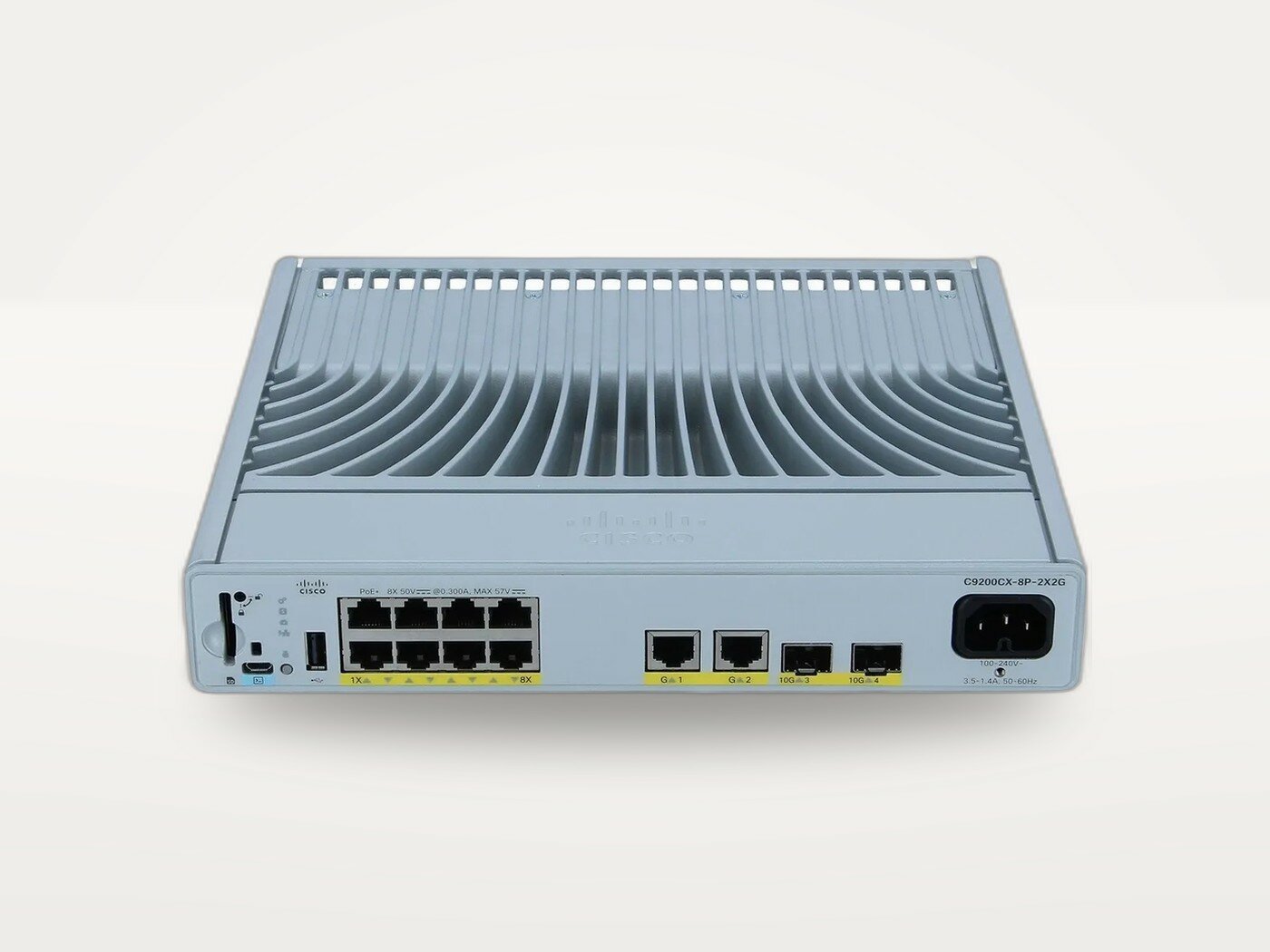 Коммутатор CISCO C9200CX-8P-2X2G-E Catalyst 9200CX 8-port 1G, 2x10G and 2x1G, PoE+240W, Fanless, Network Essentials