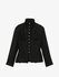 Куртка Elisabetta Franchi Peplum button-up jacket, размер 42, черный