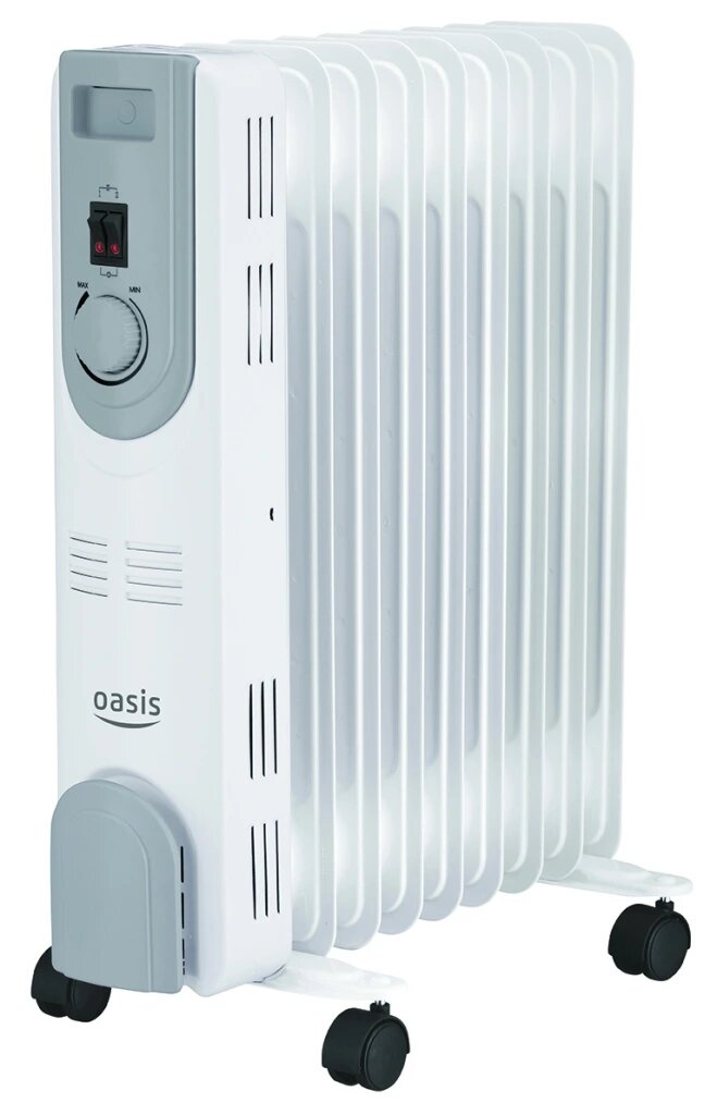 Обогреватель OASIS Pro OS-20 9 секций, 20 кв. м, 2000 Вт, белый