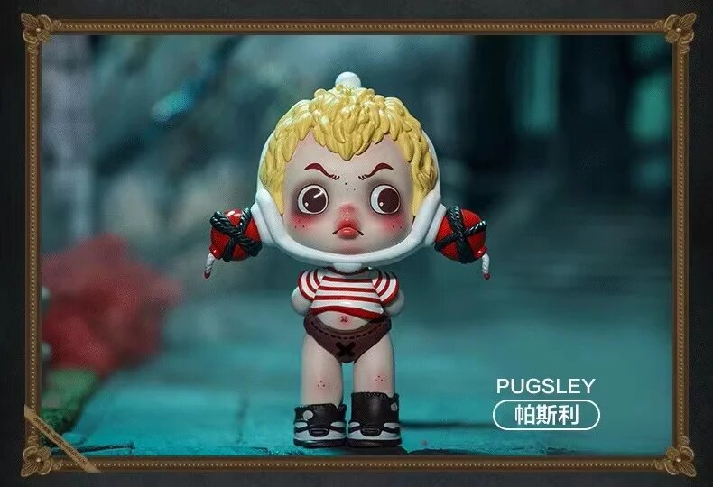 POP MART SKULLPANDA Серия «Семья Аддамс» Коллекционная фигурка PUGSLEY