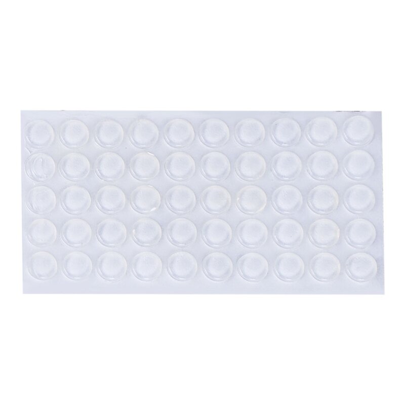 50шт Дверные Упоры Пробка Силиконовый Шкаф Самоклеящийся Бампер Амортизатор Буферная Накладка