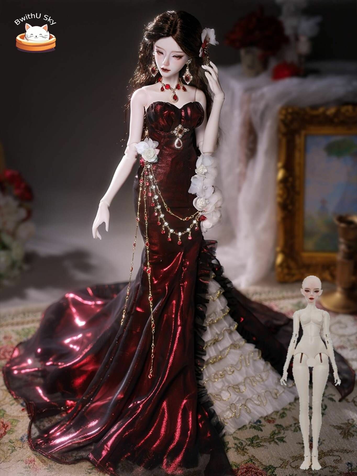 Кукла "BwithU!" Libra1/4 обнаженная кукла с нормальной кожей, без макияжа, без аксессуаров