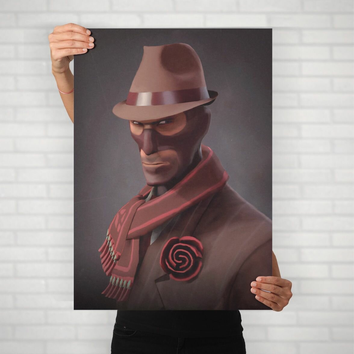 Плакат на стену для интерьера Team Fortress 2 (Шпион 4) - Постер по игре формата А2 (42x60 см)