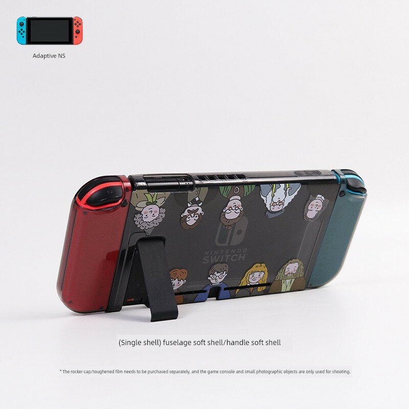 Защитный чехол для Nintendo Switch (Extended Battery) - Матовый черный мягкий чехол из эластичного силикона с